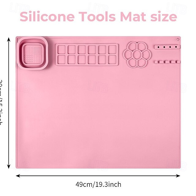Silicone Craft Mat for Kids Silicone Sheet Resin Waterproof Table ...