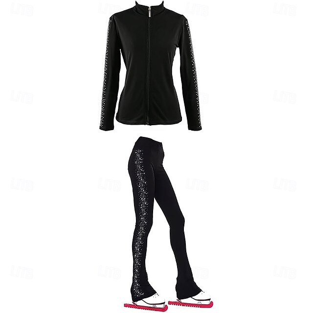 Figure Skating Jacket with Pants Women's Girls' Ice Skating Outfits ...