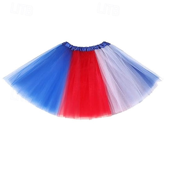 250th Anniversary USA Disco 1980s Petticoat Hoop Skirt Tutu Under Skirt ...
