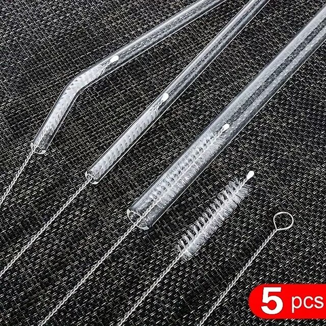 5/10PCS Straw Cleaning Brush Stainless Steel Tube Cleaning Brush Long ...