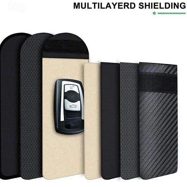 Hot Faraday Key RFID Electromagnetic Shielding Bag Credit Card Signal ...
