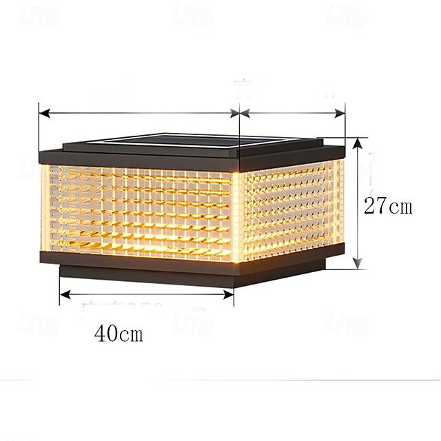 Solar Post Lights, IP65 Waterproof Solar Post Cap Lights, Fence Post ...