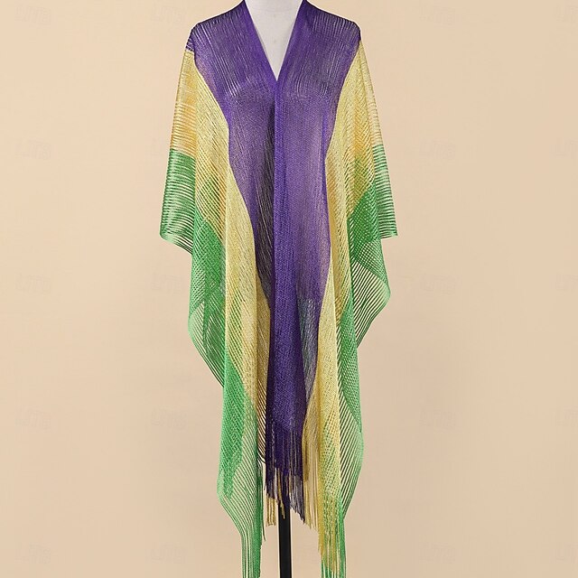 Mardi Gras Mardi Gras 2026 Carnival Scarf Shawls Novelty Funny Adults ...