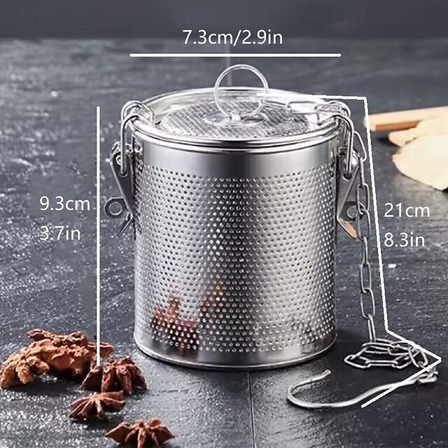 Stainless Steel Seasoning Bag Gravy Soup Taste Spice Box Basket Brine ...
