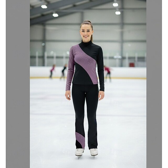 Figure Skating Jacket with Pants Women's Girls' Ice Skating Outfits ...