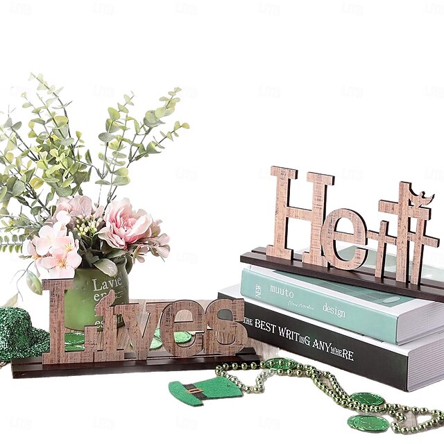 2 Pack Easter Wooden He Is Risen Figurines, Rustic Spring Decor, Easter ...