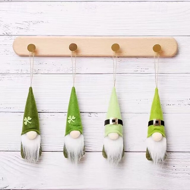 4/8pcs St. Patrick's Day Gnome Hanging Decorations - Festive Irish ...