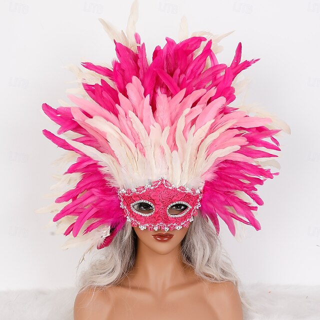 Carnival 2026 Rio Carnival Samba Accessories Carnival Feather Mask ...