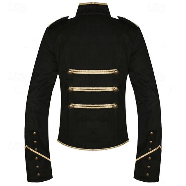 Retro Vintage Rococo Coat Masquerade Circus Jacket Long Sleeves Prince ...