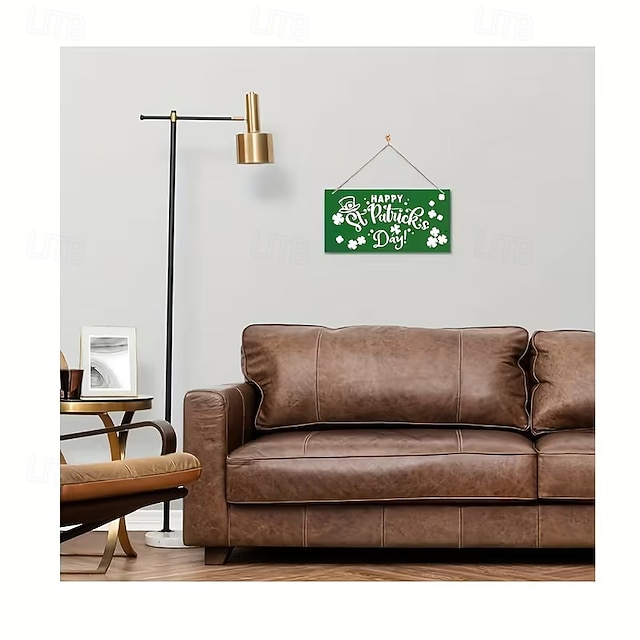 Happy St Patrick's Day Wooden Decorative Sign - Rustic Farmhouse Wall ...