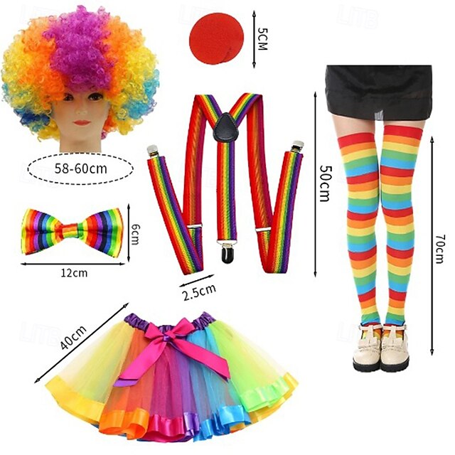 Skirt Outfits Tutu Retro Vintage Disco 1980s Adults' Women's Halloween ...