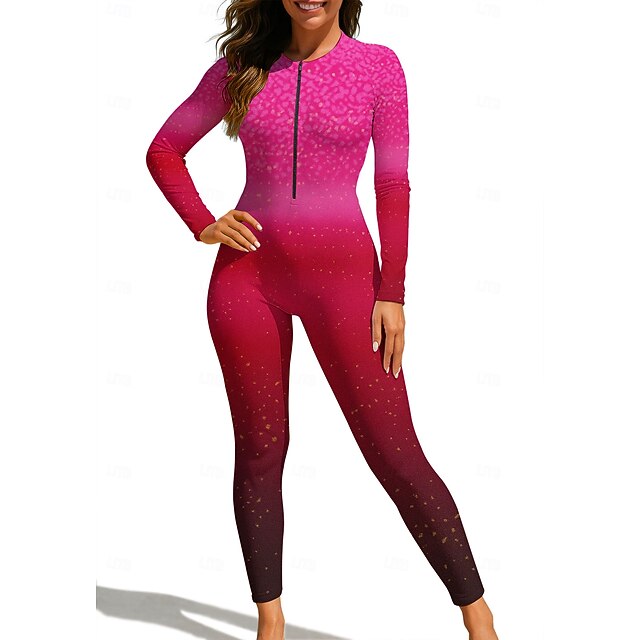 Women's Regular Rash Guard Full Body Rash Guard Bathing Suit Gradient ...