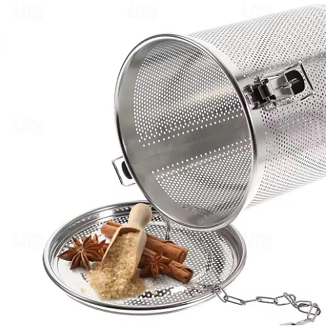 Stainless Steel Seasoning Bag Gravy Soup Taste Spice Box Basket Brine ...