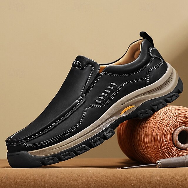 Men's Black Slip-On Casual Shoes with Comfort Insole – Stylish and ...