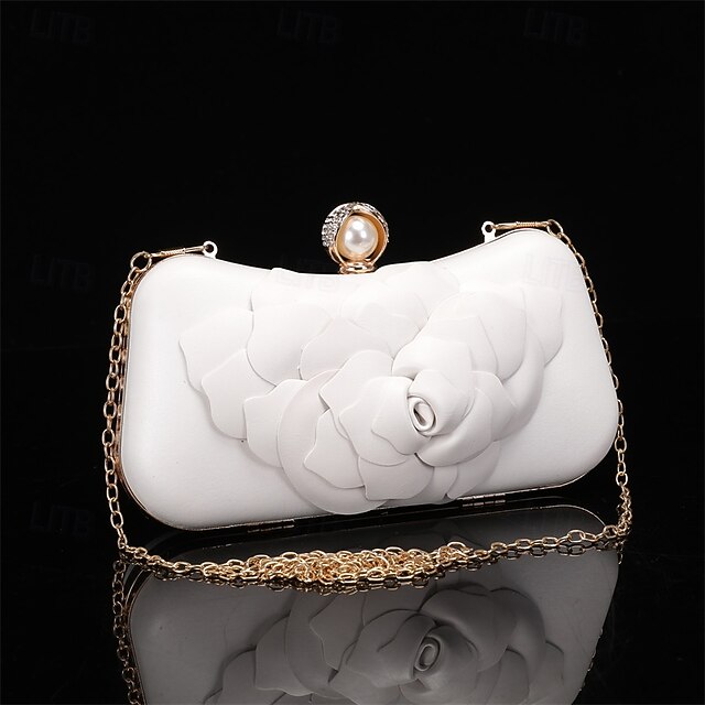Women's Clutch Wallet Evening Bag Coin Purse PU Leather Party Flower ...