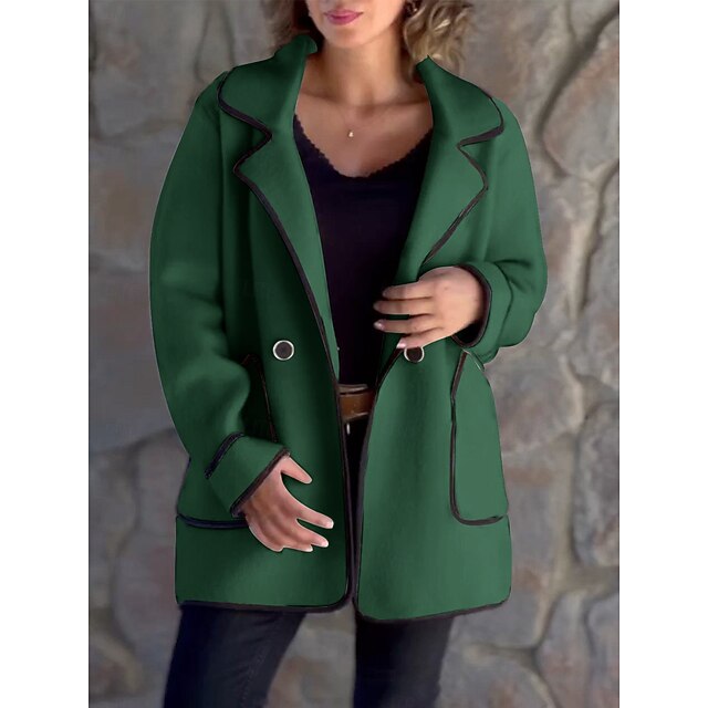 Women's Winter Coat Daily Wear Going out Fall Winter Regular Coat Loose ...