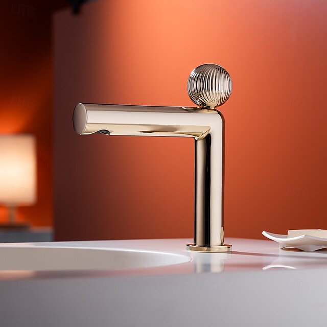 Bathroom Sink Faucet - Classic Electroplated Centerset Single Handle ...