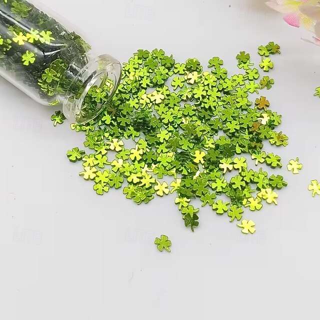 5 Sets of Lucky Four-Leaf Clover Sequins DIY Party Decorations Themed ...