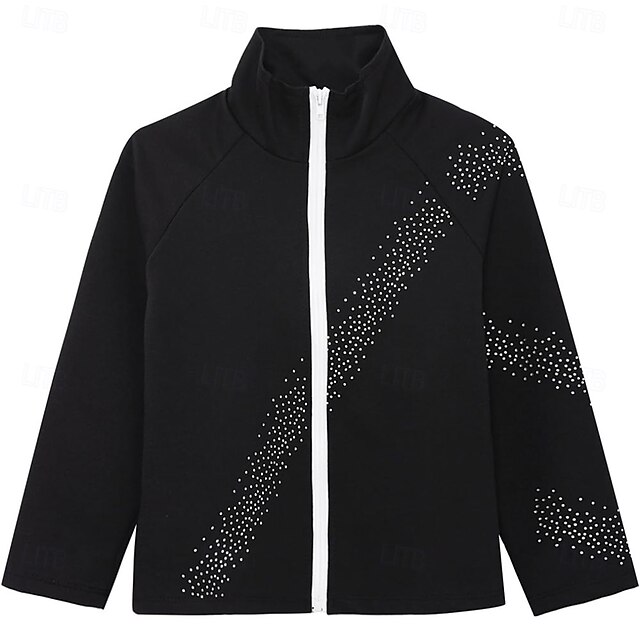 Figure Skating Fleece Jacket Women's Girls' Ice Skating Jacket Top ...