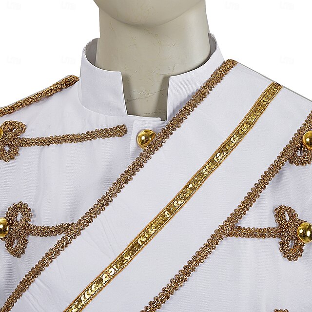 Retro Vintage Rococo Coat Masquerade Circus Jacket Long Sleeves Prince ...