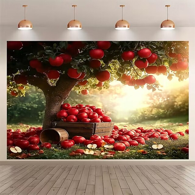 Valentine's Day Tapestry Banners Blanket Apple Cute Romantic 3D Party ...
