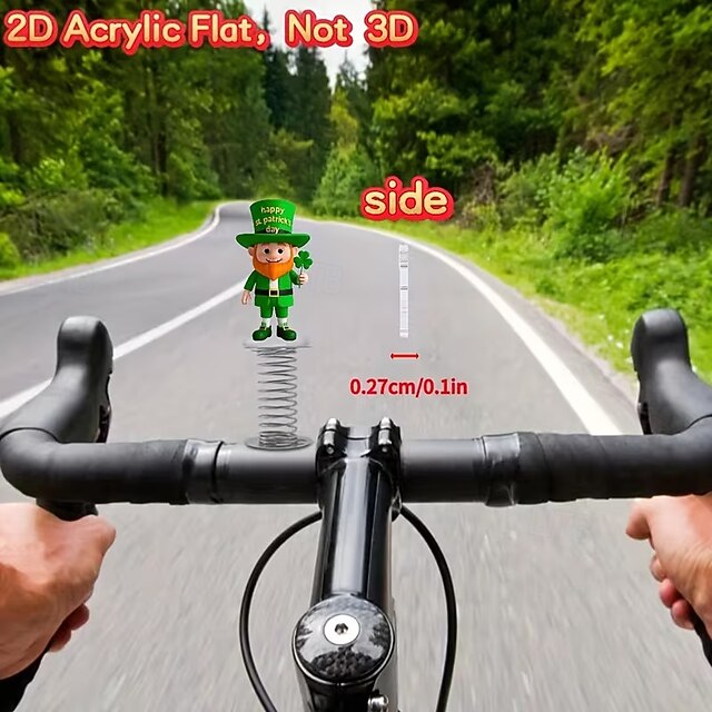 2D Acrylic Spring Leprechaun Ornament suitable for St Patrick's Day ...