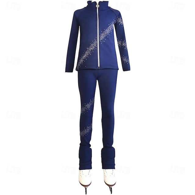 Figure Skating Jacket with Pants Women's Girls' Ice Skating Outfits ...