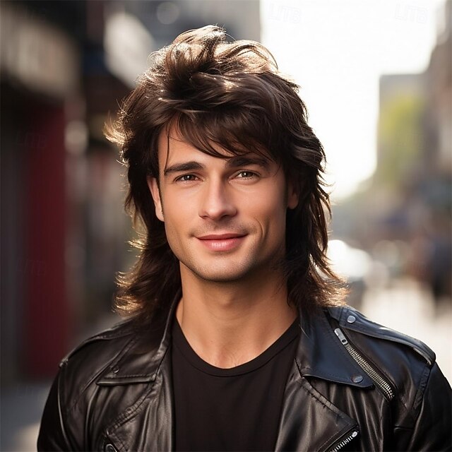 Pop Rock 70s & 80s Funny Wig for Men 2025 - $29.99