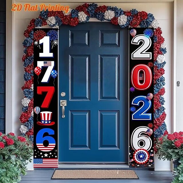 US 250th Anniversary Patriotic Couplet Banner America 250 Years of ...