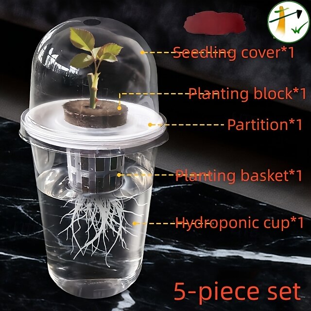 Transparent Vertical Hydroponic Seed Starter System - Transparent Root ...