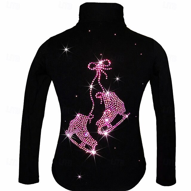 Figure Skating Fleece Jacket Women's Girls' Ice Skating Jacket Top ...