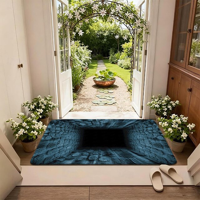 3D Optical Illusion Doormat Visual Trap Floor Mat Non Slip Unique ...