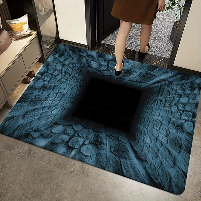 3D Optical Illusion Doormat Visual Trap Floor Mat Non Slip Unique ...