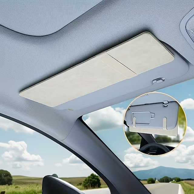 Universal Car Sun Visor Extender - Anti-Glare Sunshade with Safety ...
