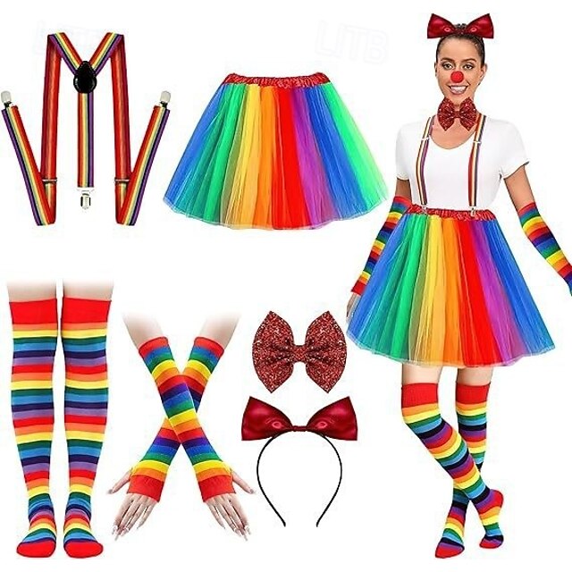 Carnival Skirt Outfits Tutu Retro Vintage Disco 1980s Adults' Women's ...