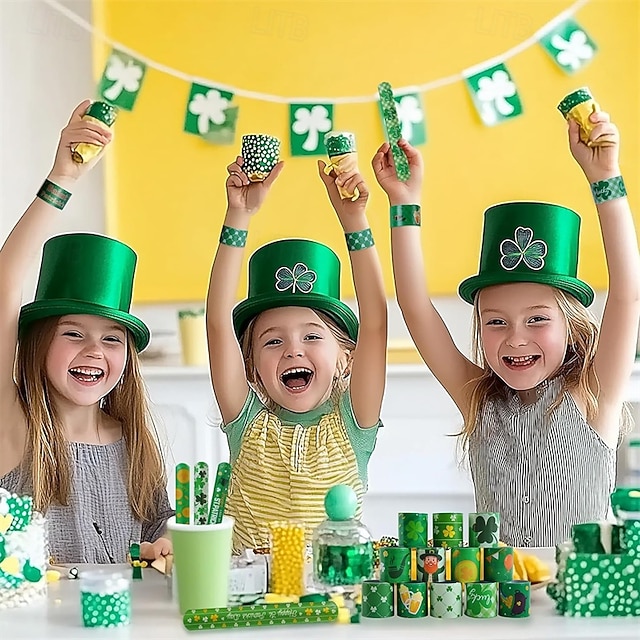 36 Pcs St. Patrick's Day Slap BraceletSt Patricks Day FavorsSt Patricks ...