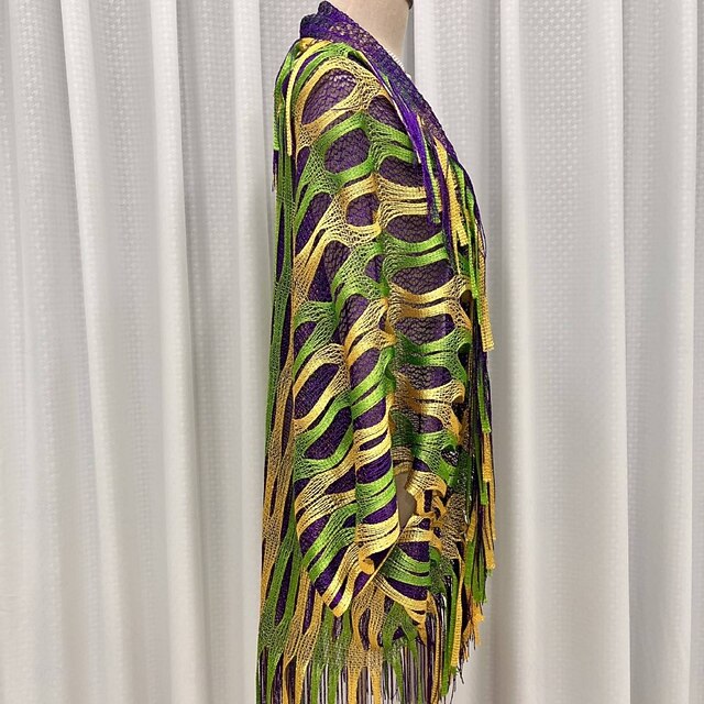 Mardi Gras Carnival Scarf Shawls Novelty Funny Adults' Women's Carnival ...