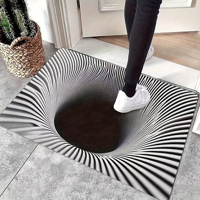 3D Optical Illusion Doormat Visual Trap Floor Mat Non Slip for Doorway ...