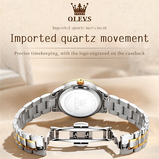 The New Olevs Imported Movement Ladies' Business Watch Is Decorated ...