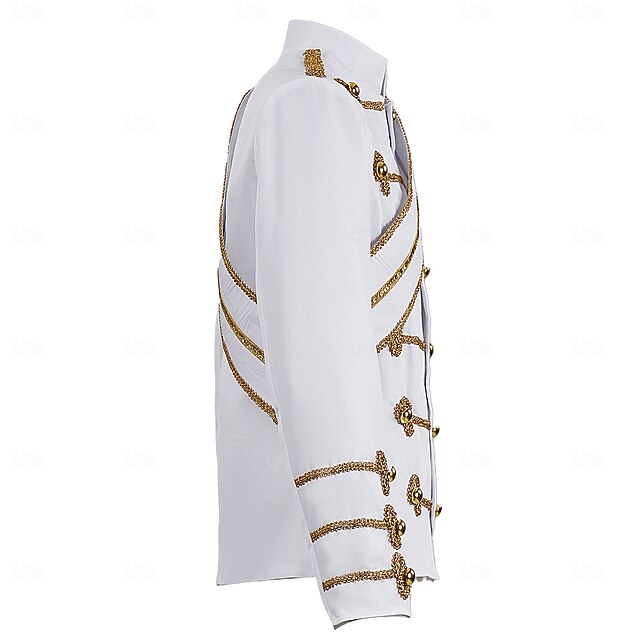 Retro Vintage Rococo Coat Masquerade Circus Jacket Long Sleeves Prince ...