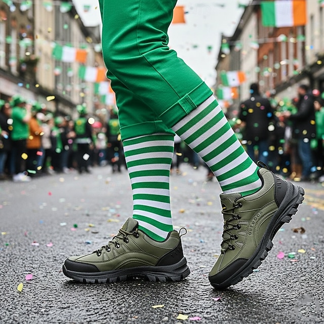 Men's Mint Green Breathable Mesh Running Shoes, Lightweight Non-Slip ...