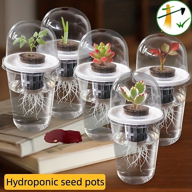 Transparent Vertical Hydroponic Seed Starter System - Transparent Root ...
