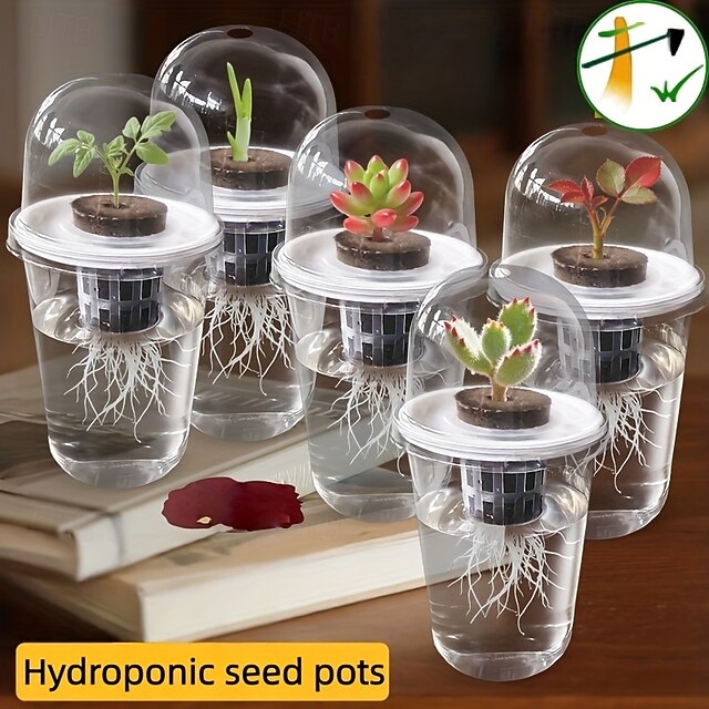 Transparent Vertical Hydroponic Seed Starter System - Transparent Root ...