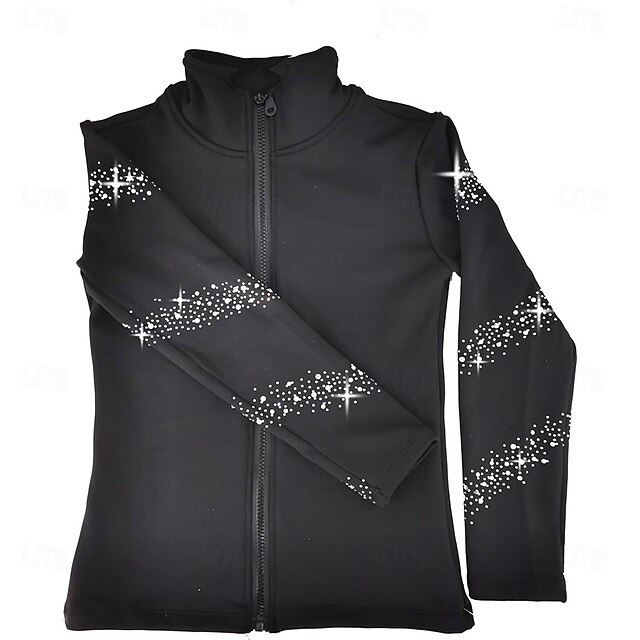 Figure Skating Fleece Jacket Women's Girls' Ice Skating Jacket Top ...