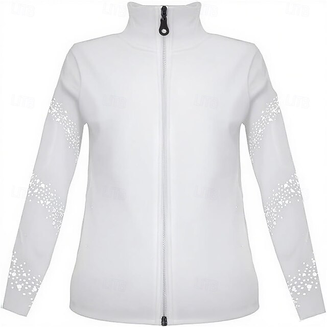 Figure Skating Fleece Jacket Women's Girls' Ice Skating Jacket Top ...