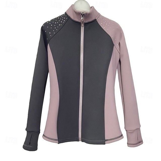 Figure Skating Fleece Jacket Women's Girls' Ice Skating Jacket Top ...