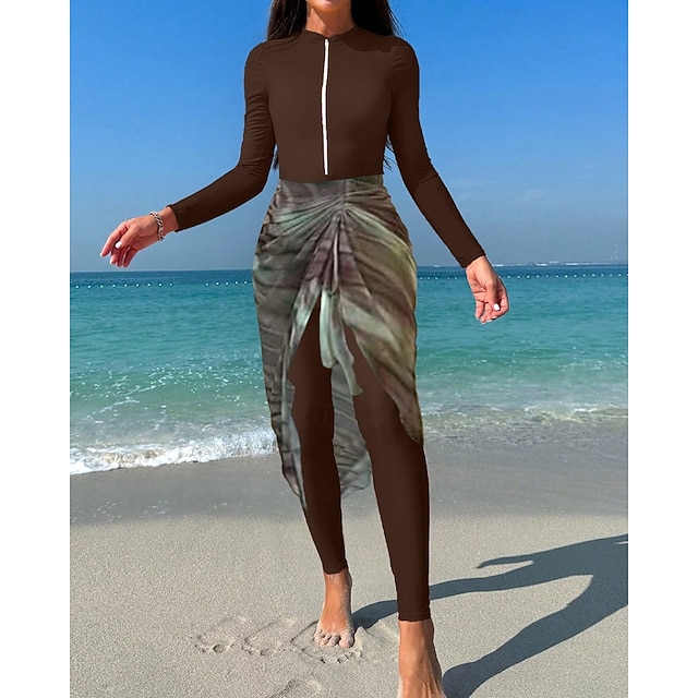 Women's Rash Guard Bathing Suit Swimsuits Tropical Ultra Light (UL) UV ...