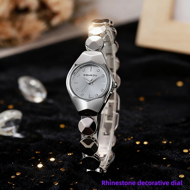 New Lady's Watch / Exquisite High-End Quartz Watch for Women - Rhinestone-Decorated Glow-in-the ...
