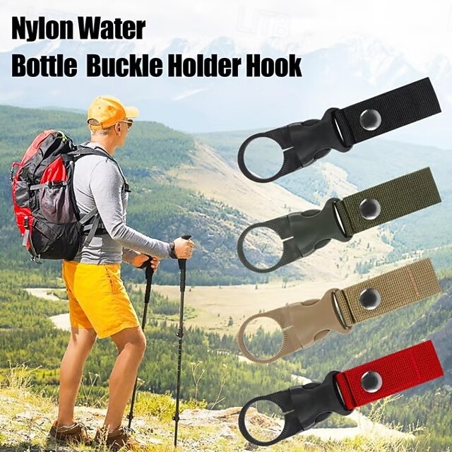 4/8Pcs Nylon Water Bottle Buckle Holder Hook, Adjustable Hanging Strap ...