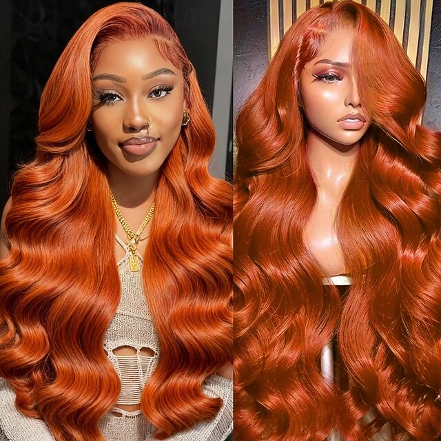 Perruque Remy en cheveux humains, lace front 13x4, ondulée, couleur ...